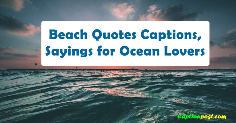 40+ Beach Quotes Captions, & Sayings for Ocean Lovers - Captionpost
