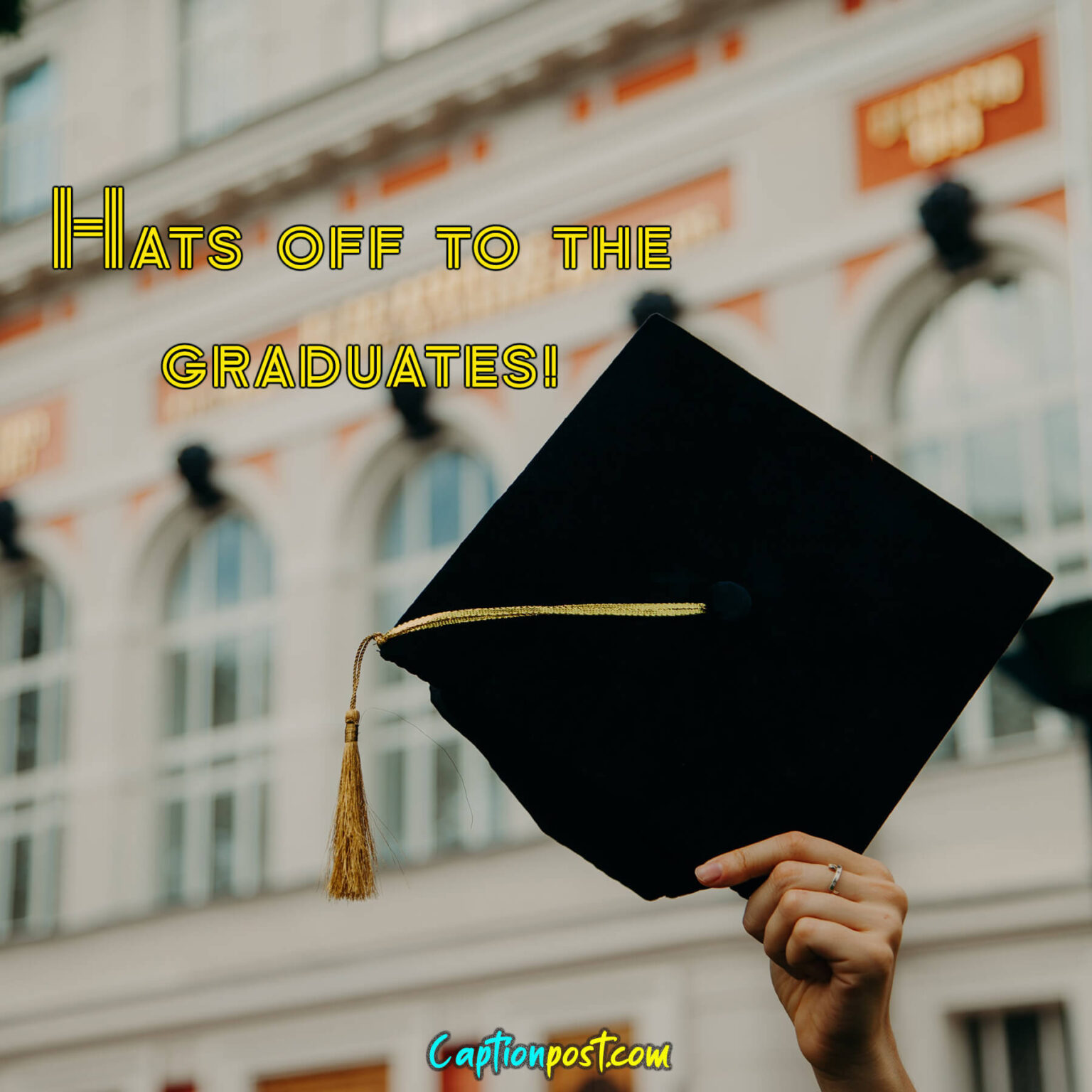 110+ Graduation Captions for Your Cap and Gown Photos - Captionpost